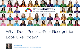 How Peer-to-Peer Recognition Improves Engagement | Reward Gateway