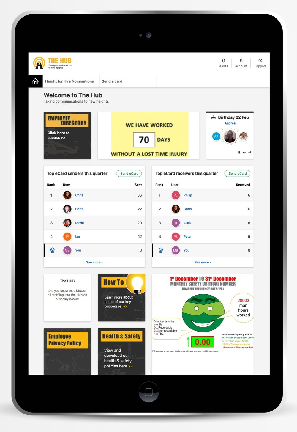 Height for Hire | Success Story | Employee Recognition | Reward Gateway UK