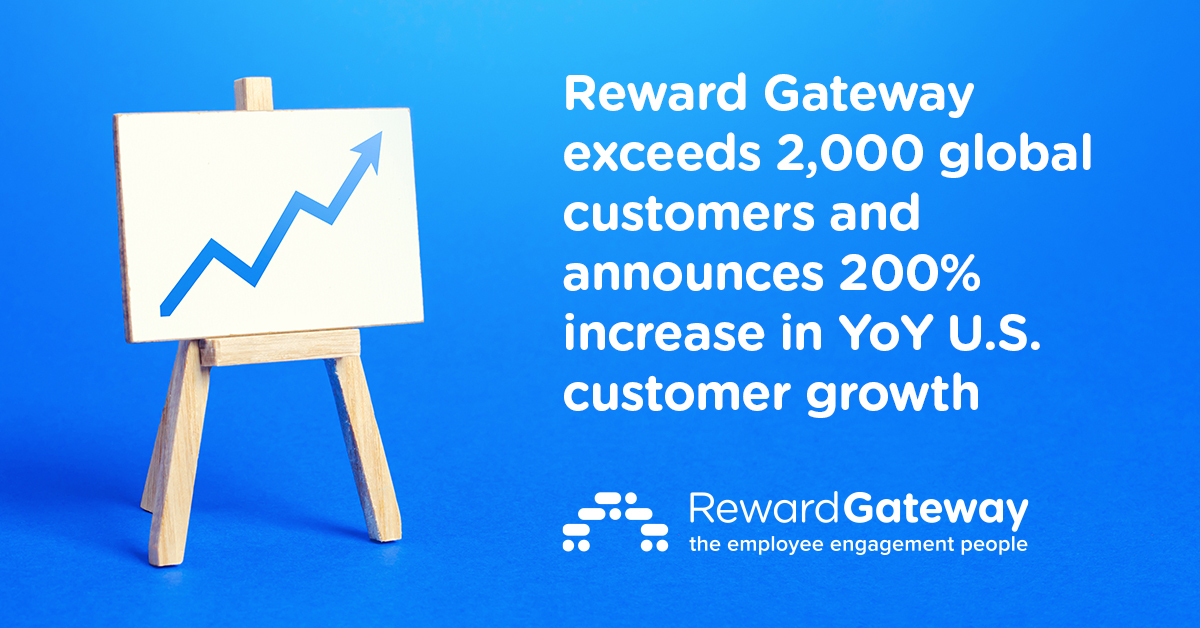 Reward Gateway Grows U.S. Customers by 200% YoY | Reward Gateway