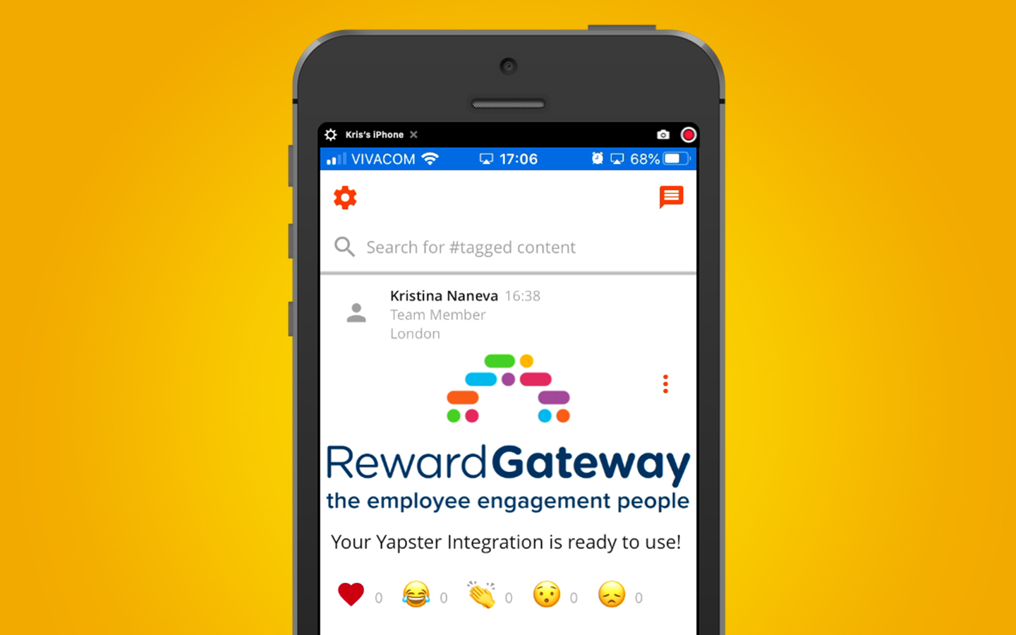 Yapster Employee Communication | Reward Gateway